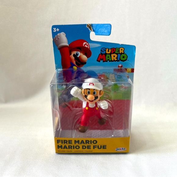 Nintendo | Toys | Nintendo Mario Bros Fire Mario 25 Figure Retired New ...